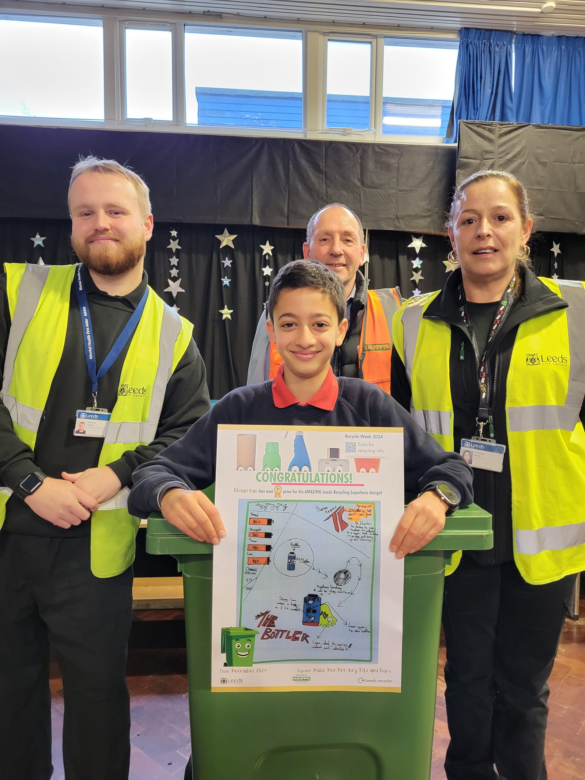 Recycling Hero design win for Leeds school - The Martin Group of Companies
